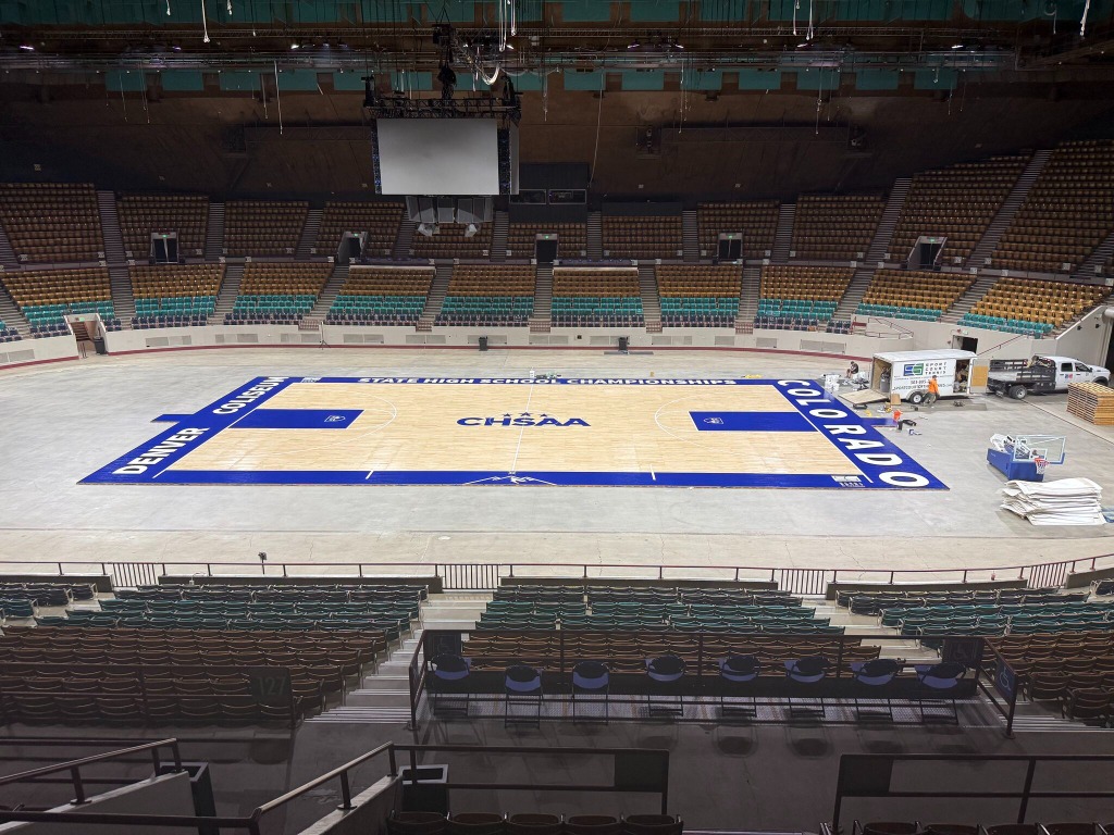 CHSAA Unveils New Floor for Denver Coliseum - Colorado High School ...